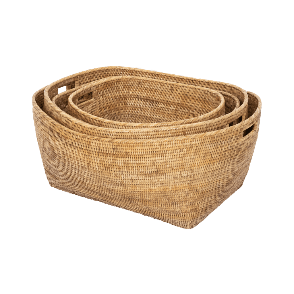 Rattan Family Basket | The Private House Company | Yvonne O'Brien